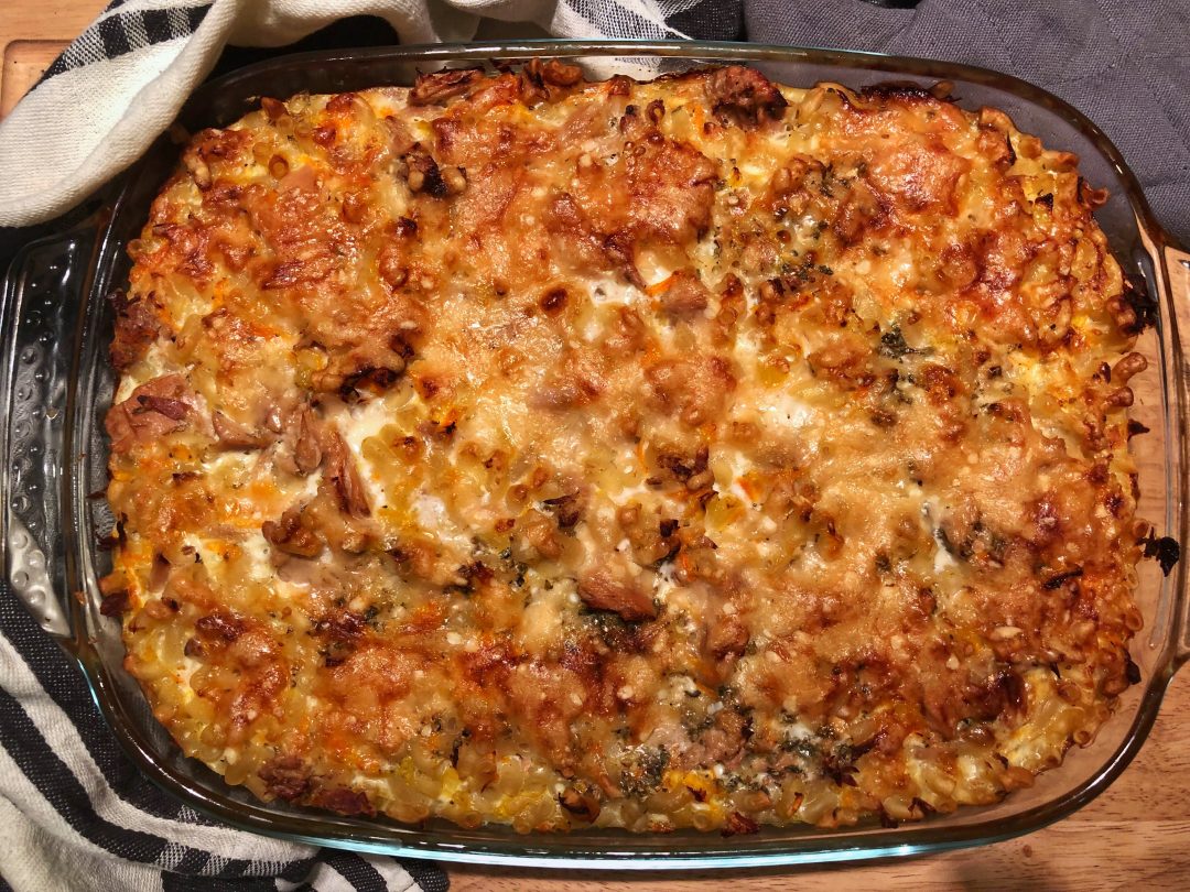 Makaronipudding med tonfisk - Elina & Mickes mat